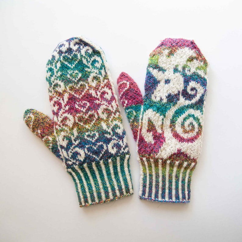 Unicorn Mitten Knitting Pattern Instant Download PDF Colorwork / Fair ...