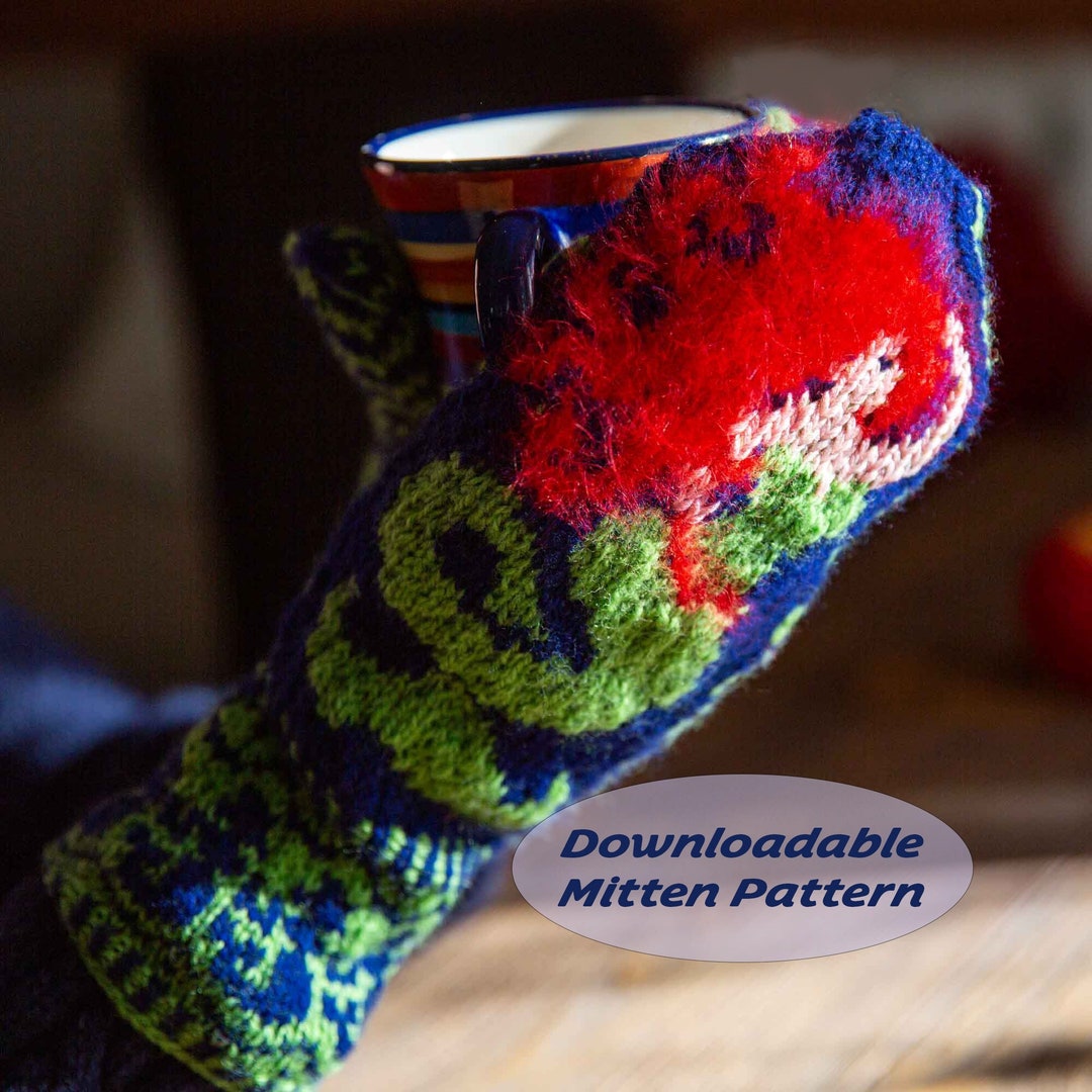 Mermaid Mitten Knitting Pattern PDF Download Instant Download Knit ...