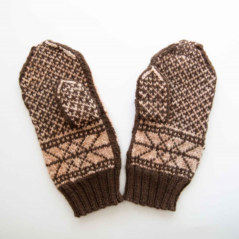 Viking Ship Mitten Knitting Pattern: Suitable for Men or Women Stranded ...