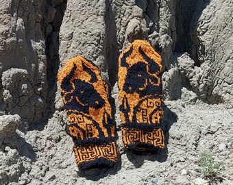 Viking Ship Mitten Knitting Pattern Instant Download PDF Colorwork ...