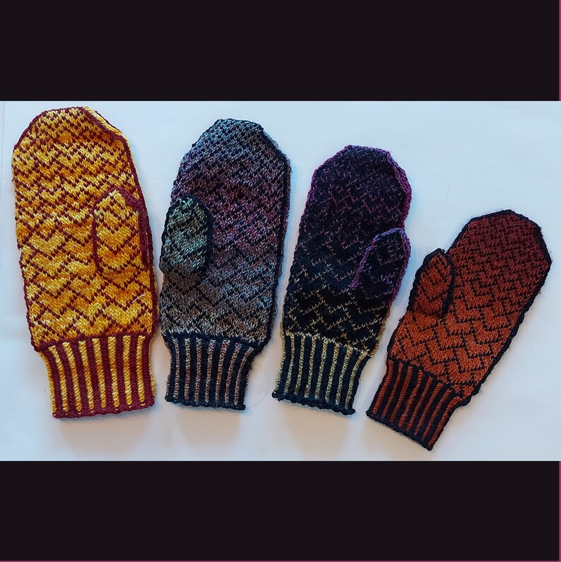 Dragon Mitten Knitting Pattern Instant Download PDF Colorwork / Fair ...