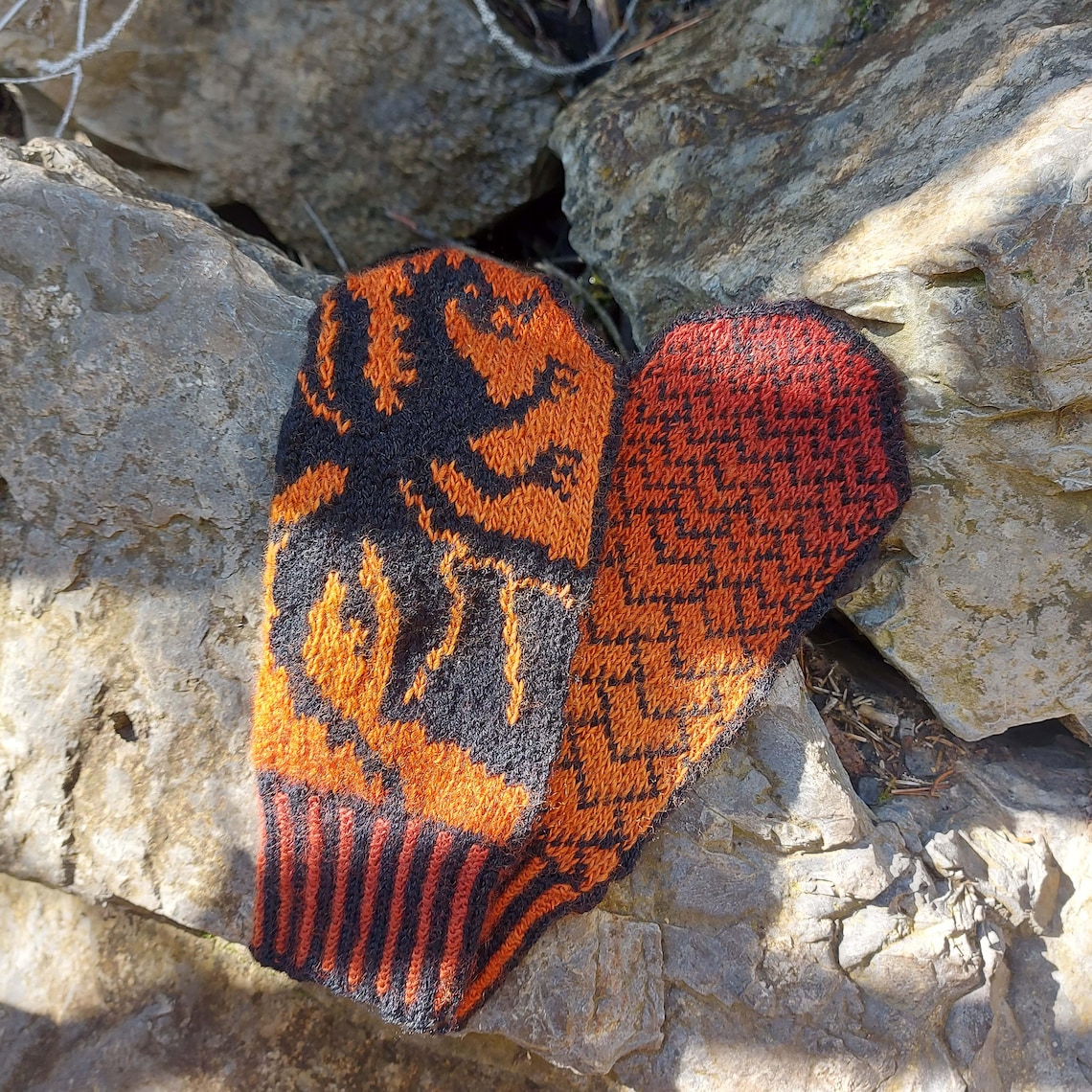 Dragon Mitten Knitting Pattern Instant Download PDF Colorwork / Fair ...
