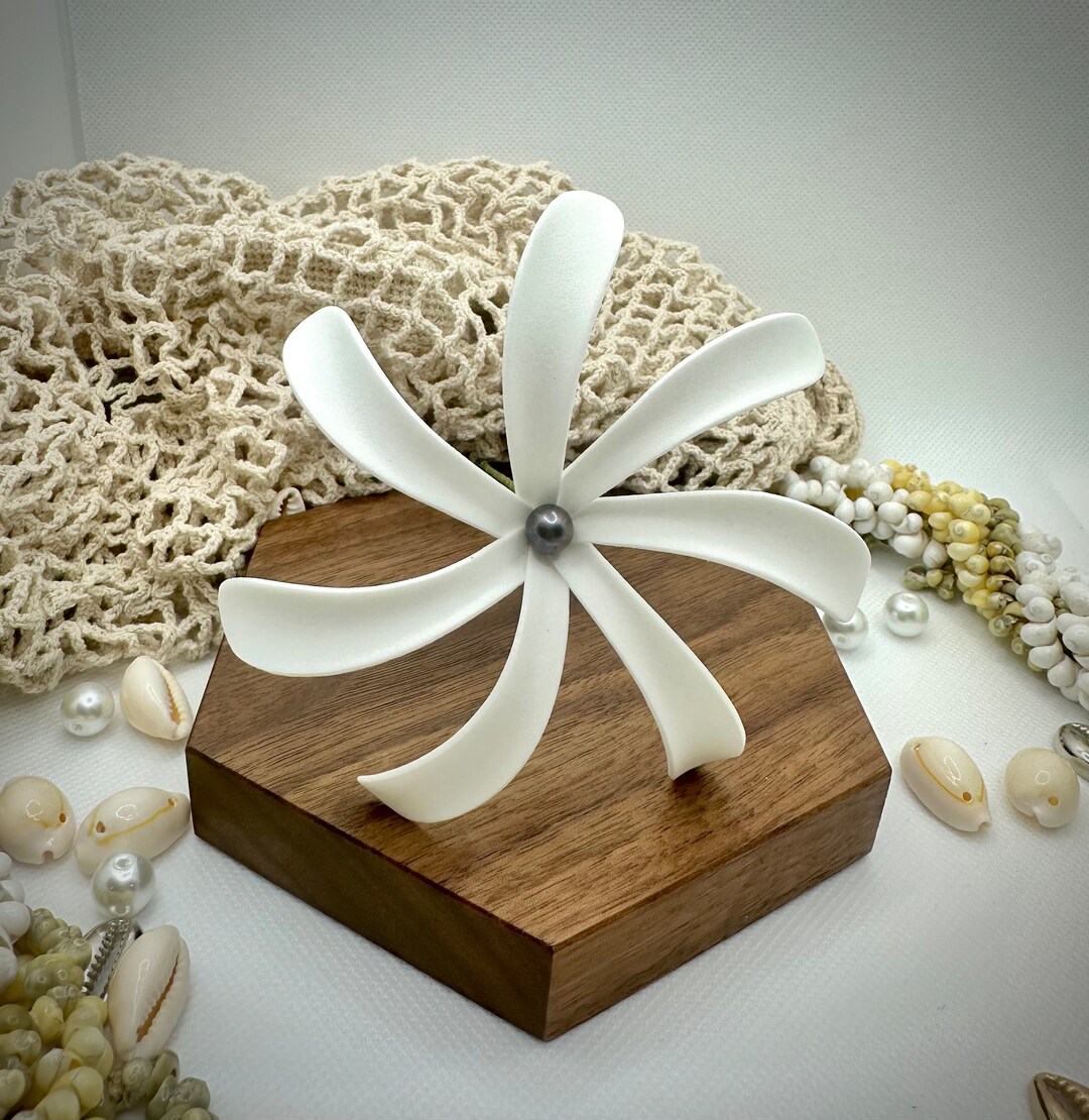 Hawaiian Foam Tiare Hair Pick, Sei - Etsy
