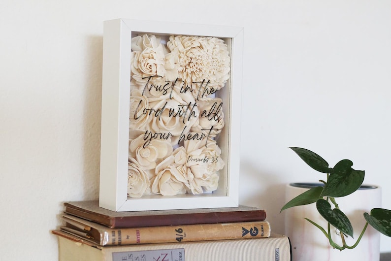 Bible Verse Shadow Box | Christian Inspirational Quotes | Home Decor ...