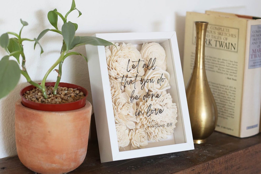 Bible Verse Shadow Box | Christian Inspirational Quotes | Home Decor ...
