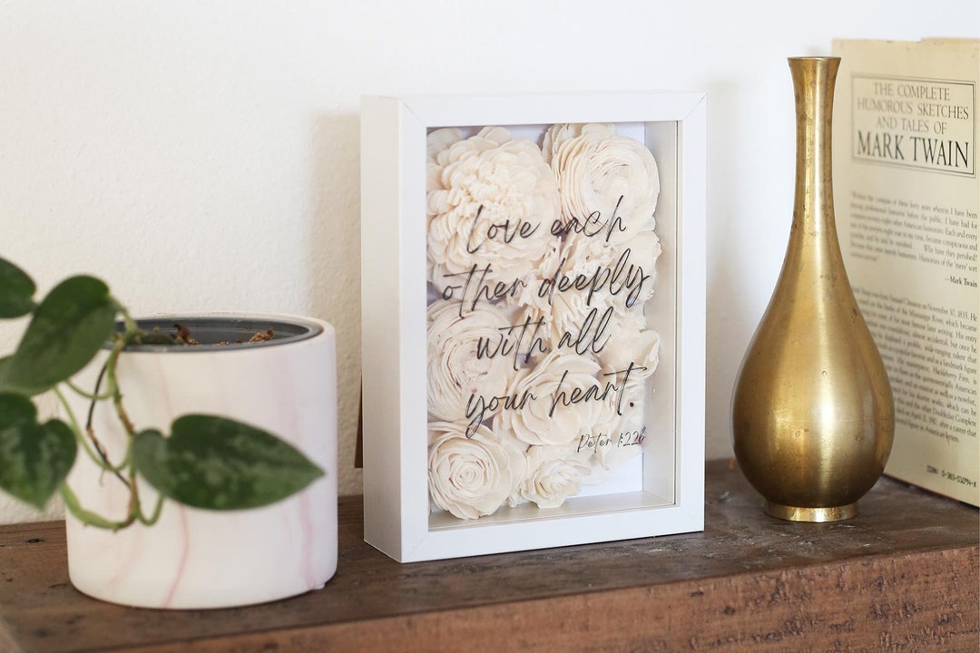 Bible Verse Shadow Box | Christian Inspirational Quotes | Home Decor ...