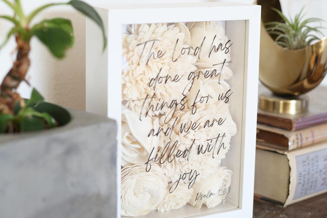 Bible Verse Shadow Box | Christian Inspirational Quotes | Home Decor ...