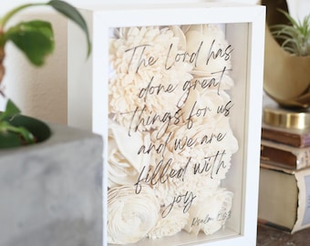 Bible Verse Shadow Box | Christian Inspirational Quotes | Home Decor ...
