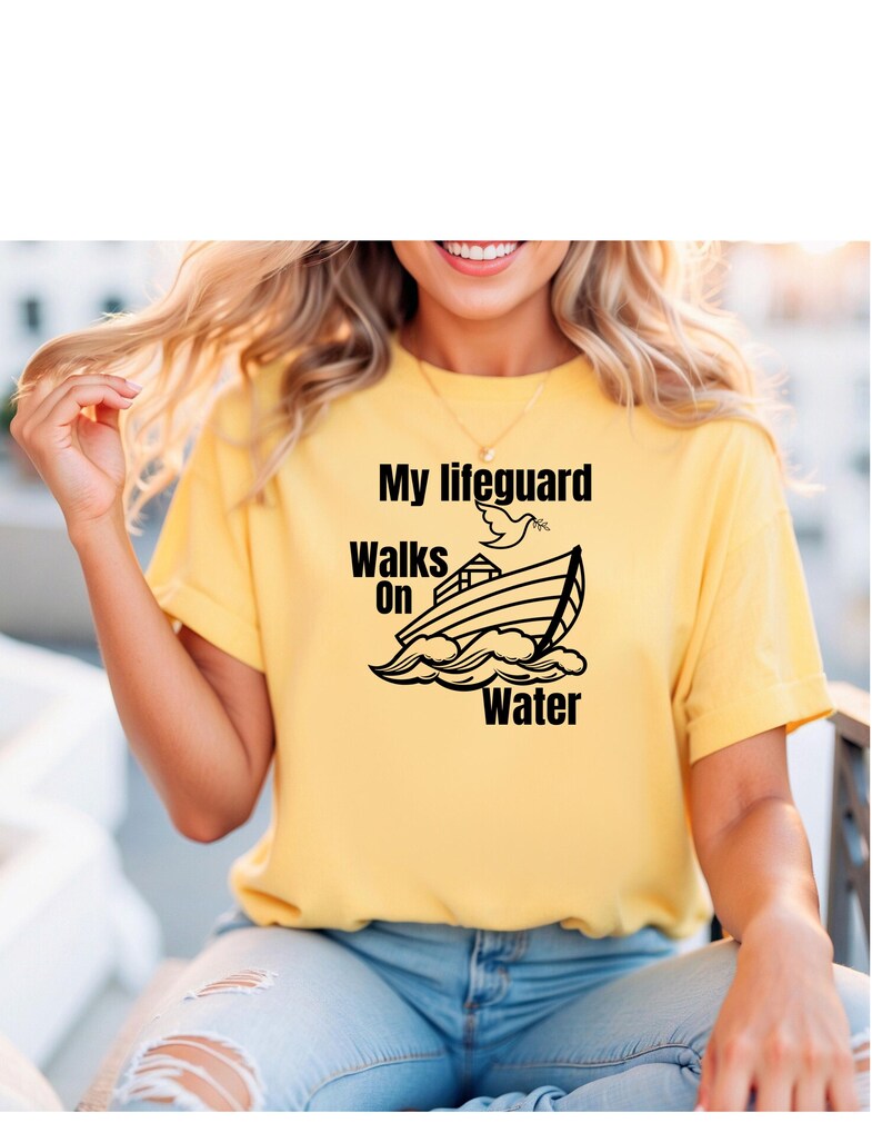 My Lifeguard Walks on Water Digital Design - Etsy