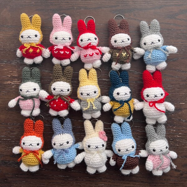 Miffy Plush Keychain - Etsy