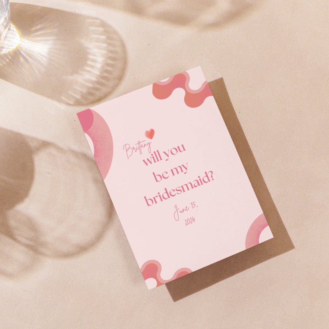 Will You Be My Bridesmaid | Editable Files | Bridesmaid Proposal ...