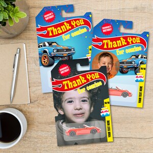 Editable Toy Car Packaging Thank You Tag Template, Printable Car ...