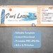 Editable Surf Lesson Ticket Template, Printable Canva Voucher - Etsy