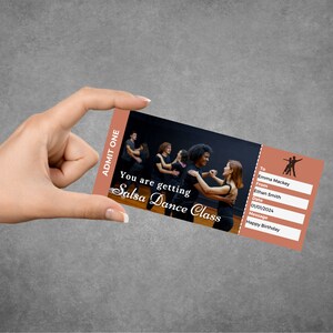 Editable Salsa Dance Class Ticket Template, Canva (digital Download) - Etsy