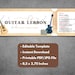 Editable Guitar Lesson Ticket Template, Printable Guitar Class Voucher ...