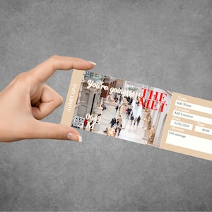 Editable MET Museum Ticket Template, Surprise Trip Gift (digital ...