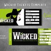 Editable Wicked Surprise Ticket Template, Printable Wicked Broadway ...