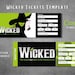 Editable Wicked Surprise Ticket Template, Printable Wicked Broadway ...