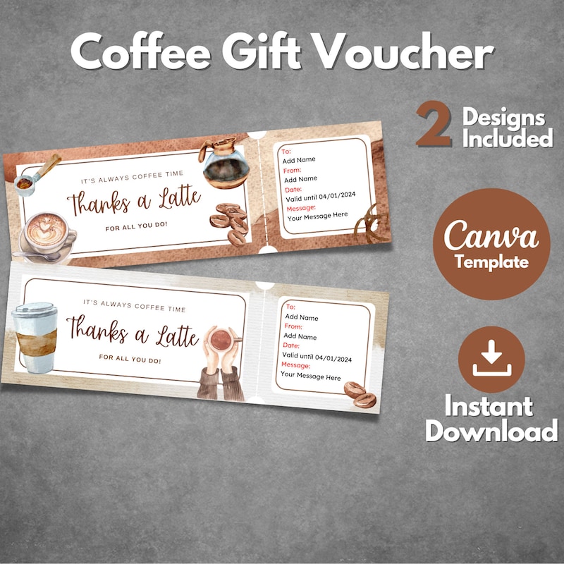 Ticket Coffee Coupon - Etsy UK