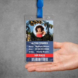 Editable Alton Towers ID Badges Template, Printable Alton Towers ...