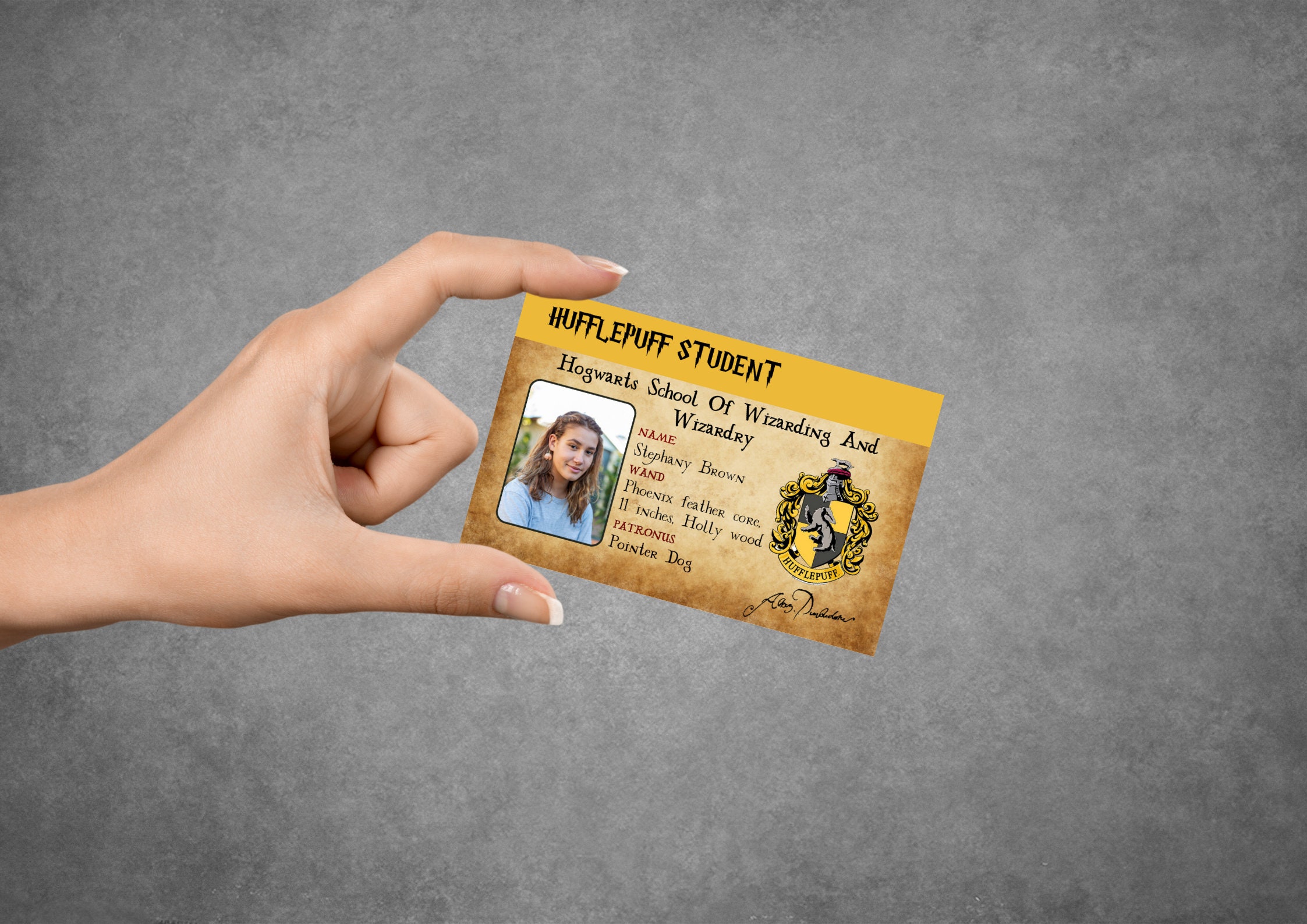 Editable School of Wizarding and Wizardry ID Badges Template, Printable Harry Wizard ID Card ...