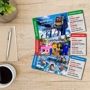 Editable Legoland Florida Surprise Ticket Template, Printable Legoland ...