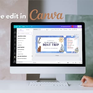 Editable Boat Trip Ticket Template, Boat Vacation Trip Boarding Pass ...