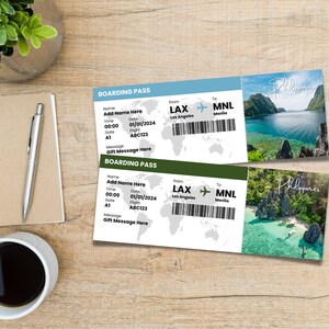 Editable Philippines Boarding Pass Template, Canva Printable Tickets ...