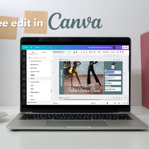 Editable Salsa Dance Class Ticket Template, Printable Salsa Lesson ...