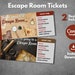 Editable Escape Room Ticket Template, Surprise Gift Voucher (canva ...
