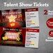 Editable Talent Show Ticket Template, Printable School Theater Show ...