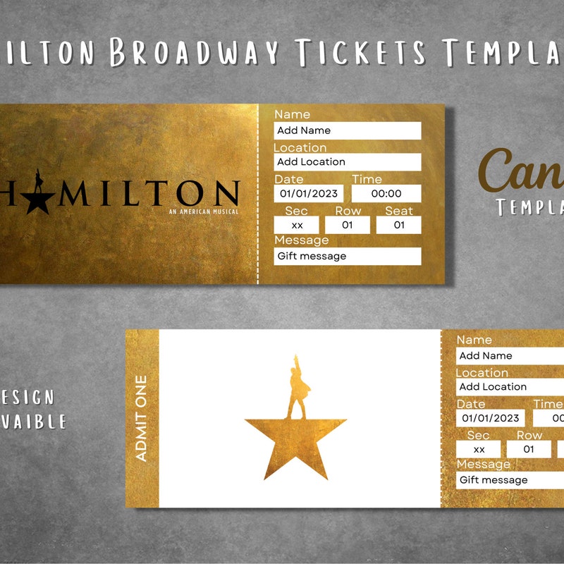 Hamilton Invitation - Etsy