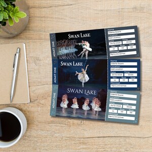 Swan Lake Ballet Ticket Template, Customizable Canva Design (digital ...