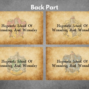 Editable School of Wizarding and Wizardry ID Badges Template, Printable ...