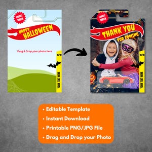 Editable Halloween Toy Car Packaging Template, Printable Halloween ...