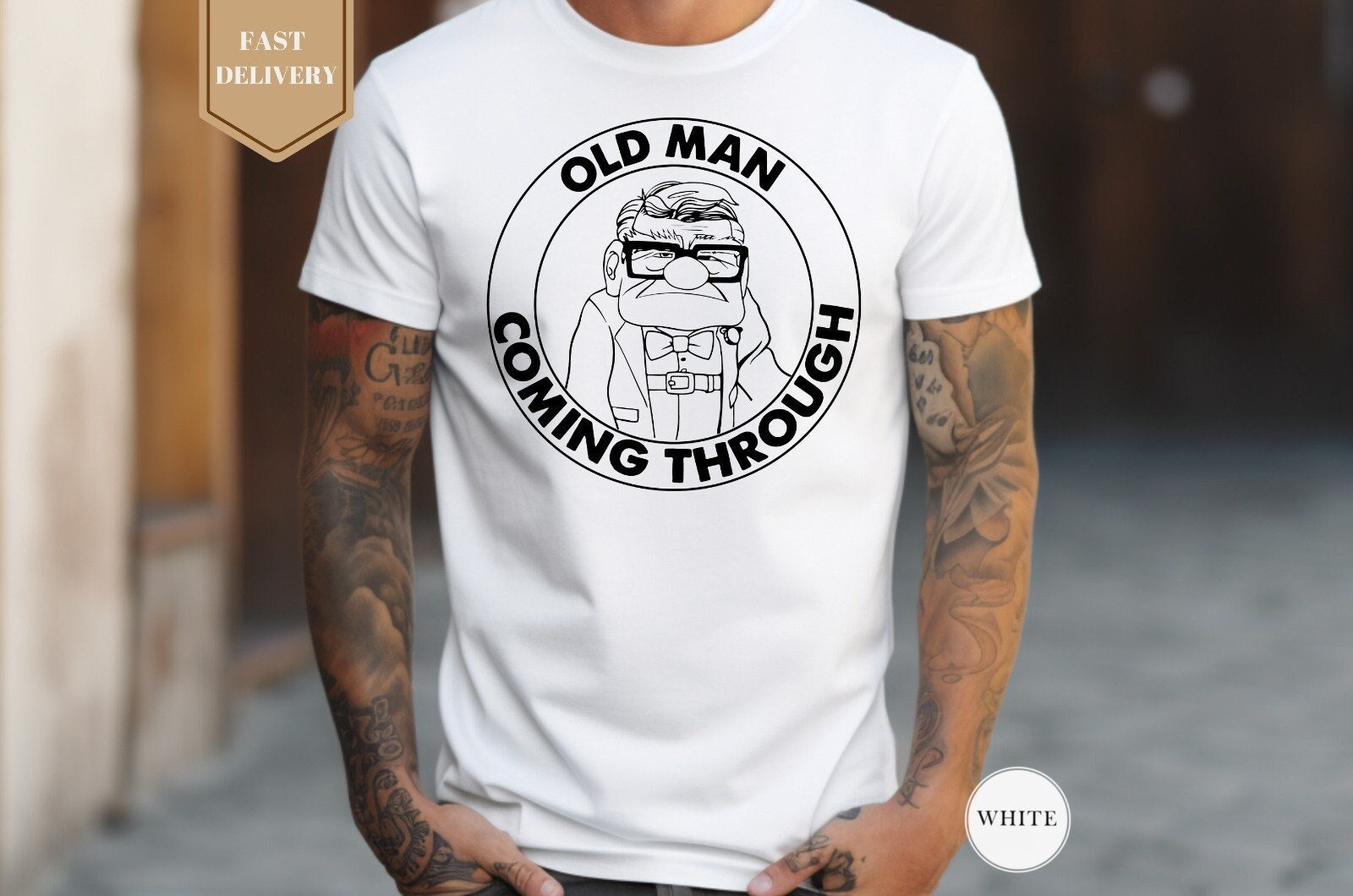 Disney Oldman Shirt, Disney Carl Shirt, Old Man Coming Through Shirt ...