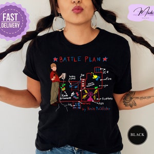 Home Alone Battle Plan Map T-shirt, Christmas Battle Plan Shirt, Funny ...