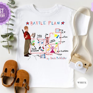 Home Alone Battle Plan Map T-shirt, Christmas Battle Plan Shirt, Funny ...