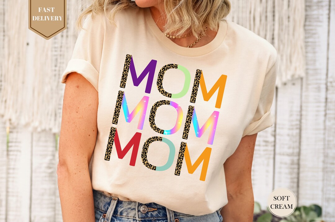 Leopard Mom Shirt, Mom Shirt, Shirt of Mom, Mother's Day Shirt, Mom T ...