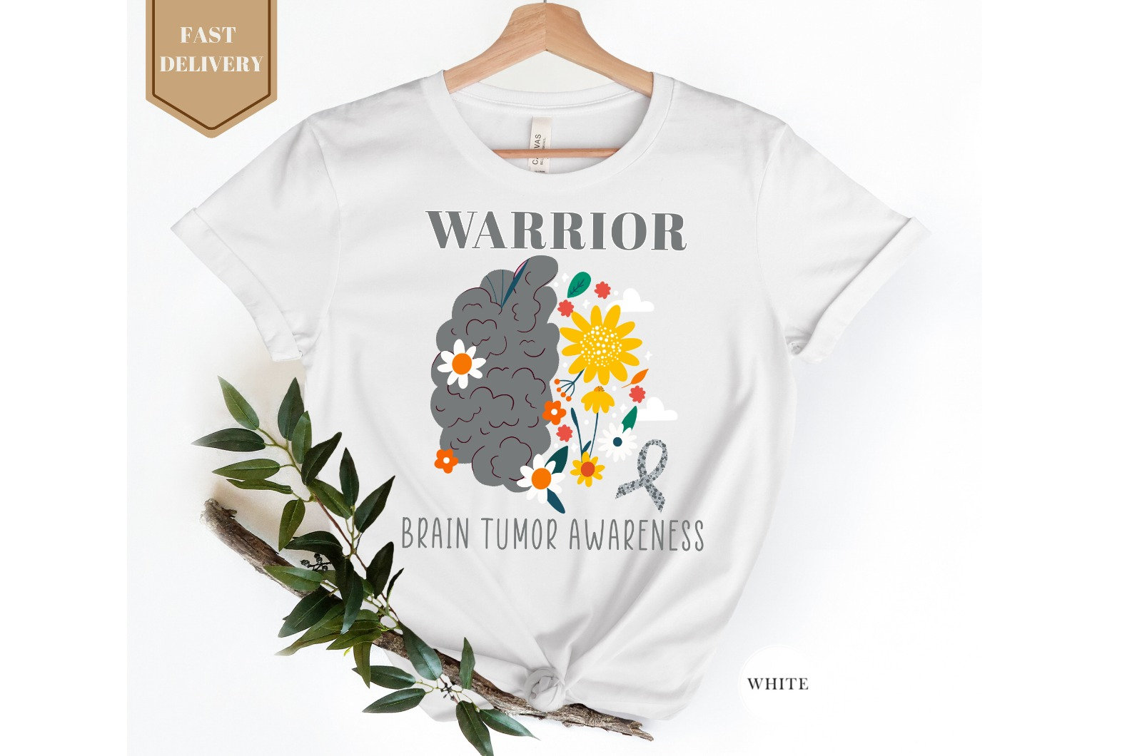 Brain Tumor Warrior Shirt, Brain Cancer Awareness Shirt, Brain Cancer ...