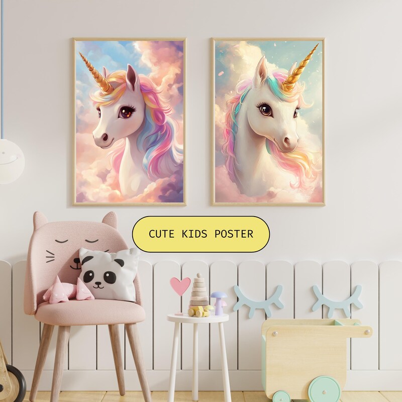 Unicorn Poster - Etsy