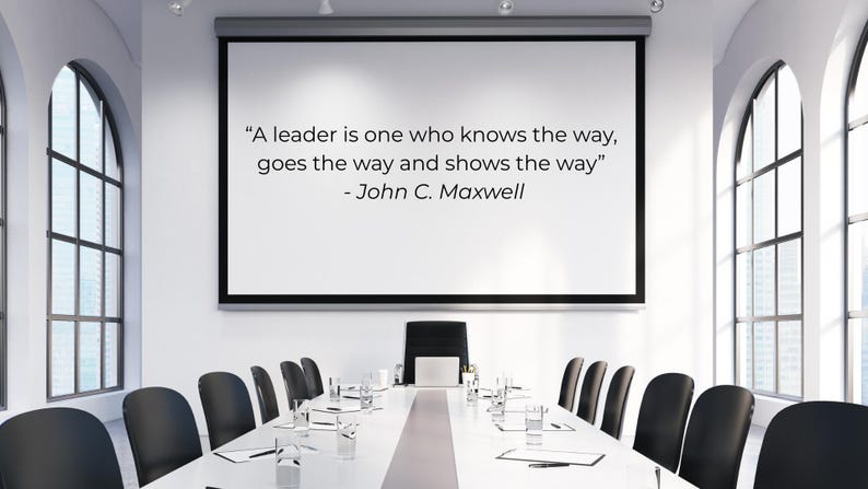 Leadership Quote Zoom Backgrounds: Inspirational Office Decor (digital ...
