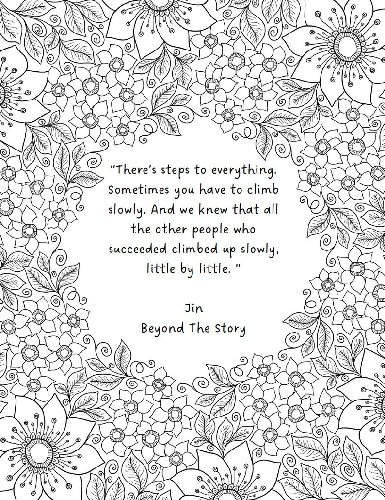 BTS Printable Quotes From Beyond the Story Coloring Pages | Bangtan ...