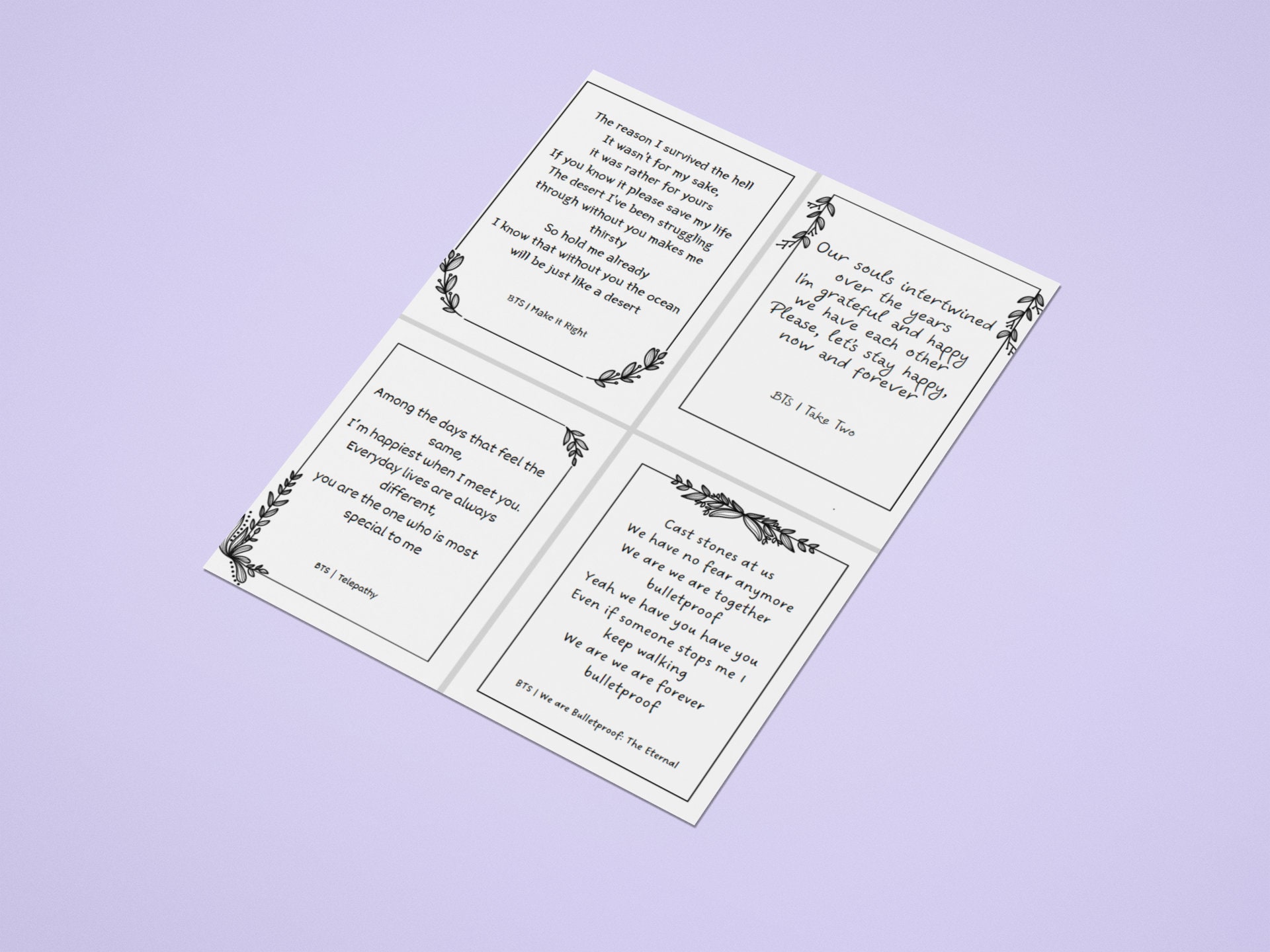 Printable BTS Quotes About ARMY | Bangtan Quotes About ARMY | Printable ...