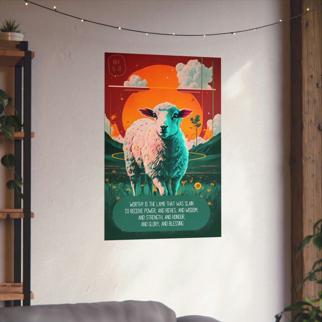 Würdig Ist Das Lamm - Christliches Poster, Matt, Vertikal - Etsy