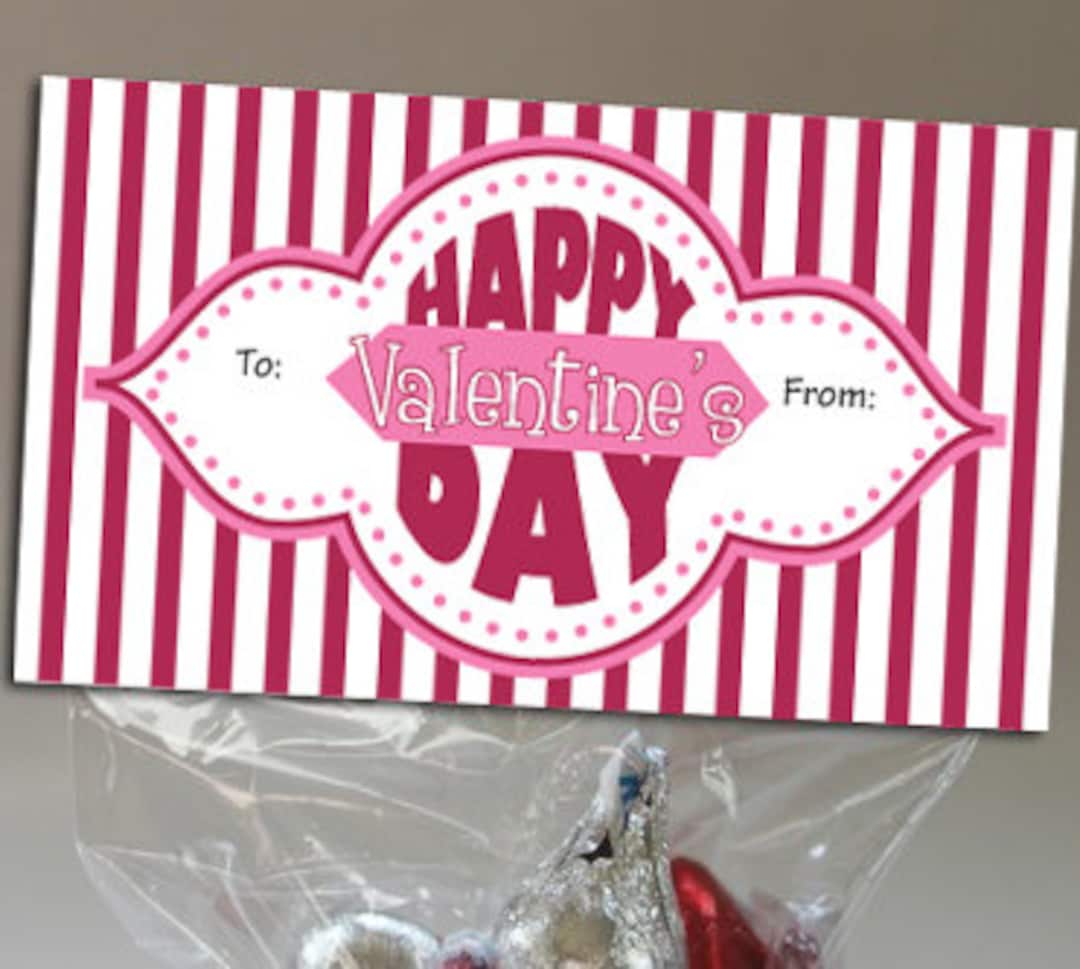 Treat Bag Toppers, Printable, Instant Download, Party Favor, Valentine ...