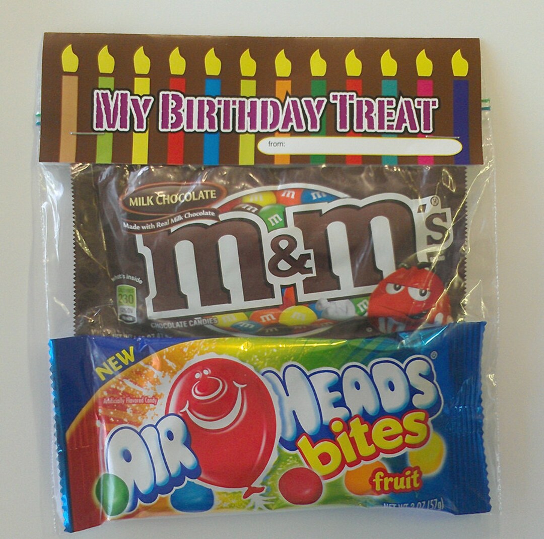 Treat Bag Toppers, Printable, Instant Download, Party Favor, Birthday ...