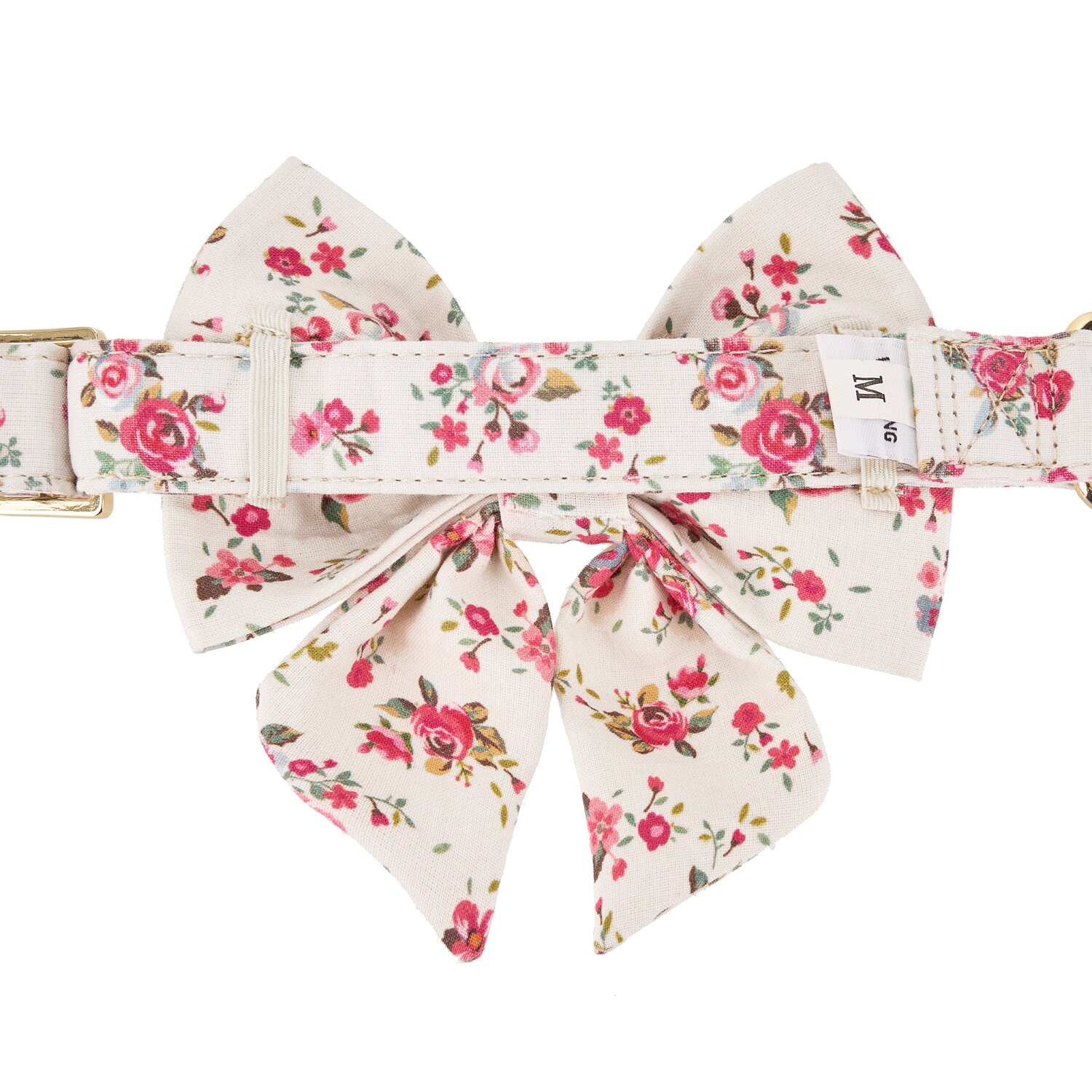 Floral Pattern Rose Dog Lady Bow or Cat Lady Bow, Cute Ladybow With ...