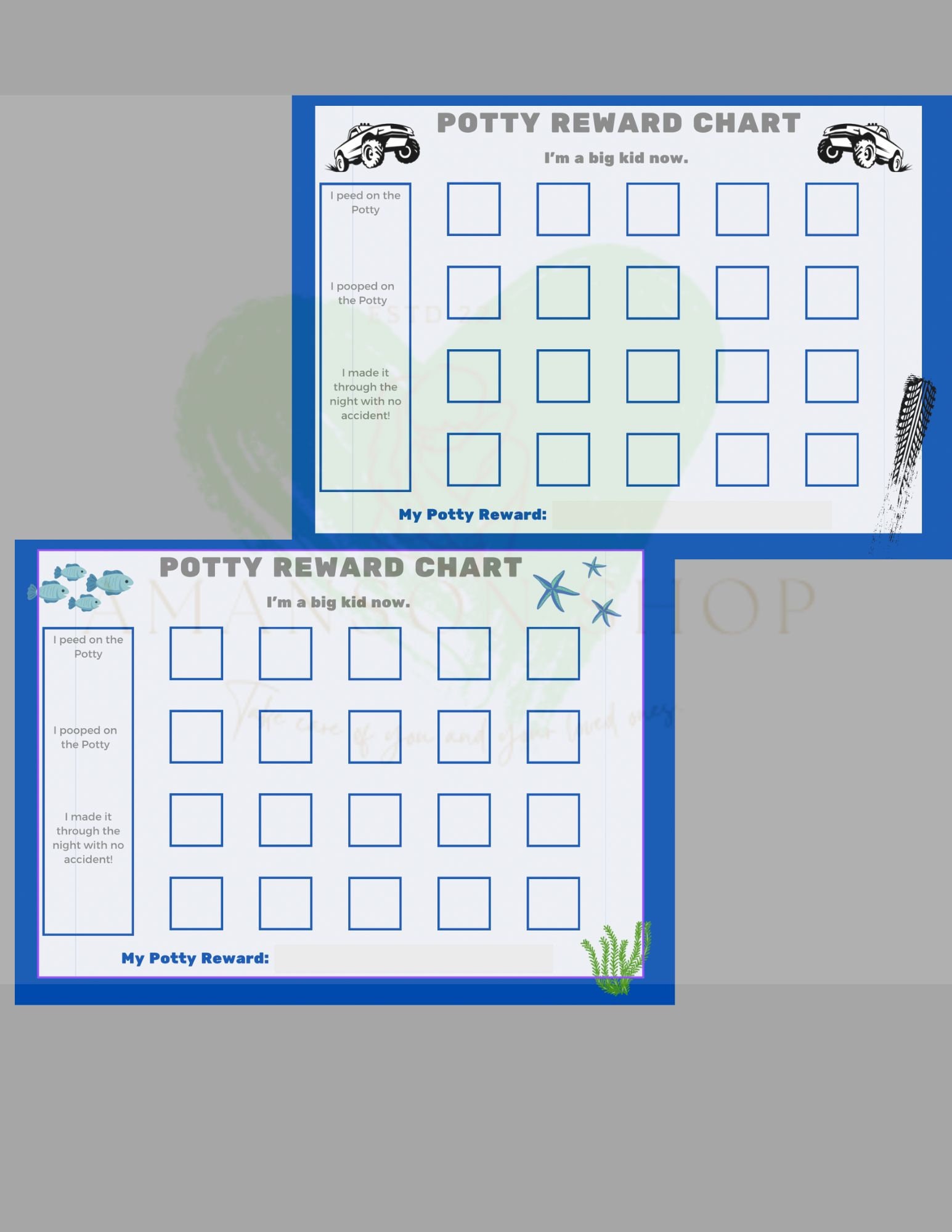 Potty Training Charts - Etsy