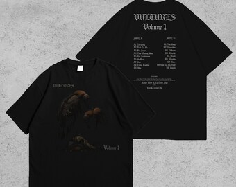 Kanye West Shirt Vultures T-shirt Kanye West Vultures Merch Rapper Tee ...